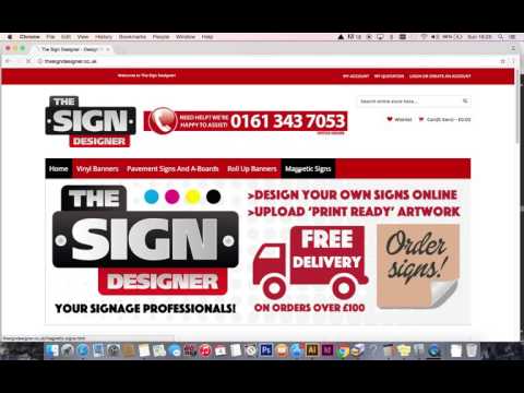 The Sign Designer - Upload Print Ready Artwork (Magnetic Signs & Vinyl Banners)
