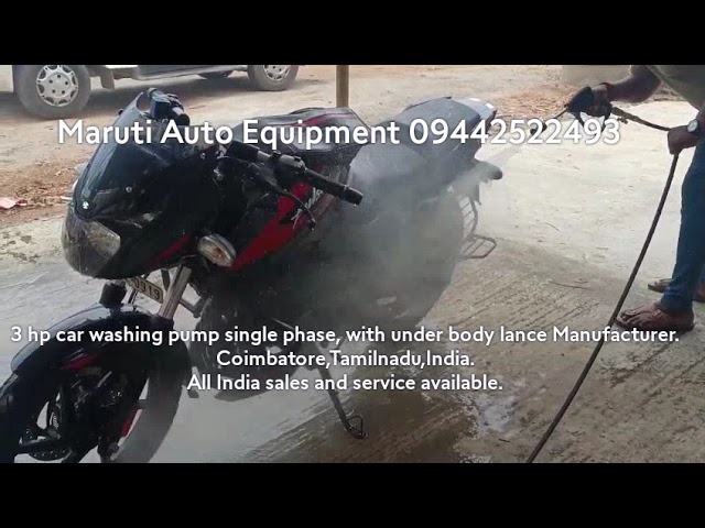 High Pressure Washer - Automatic Bike Washing Hero Bike Approved Manufacturer from Coimbatore