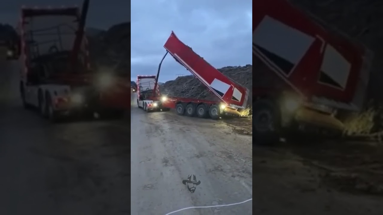 Why you NEVER Overload a Dump Trailer #trucking #truckingfails
