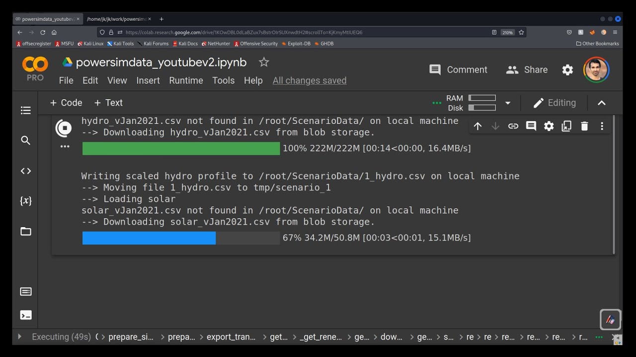 Breakthrough Energy -  PowerSimData - Google Colab - Installation - Running Simulation