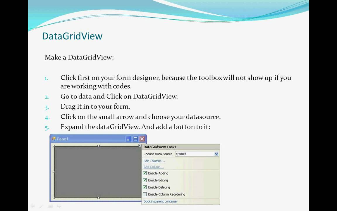 Delete ms access data using vb.net Part 1