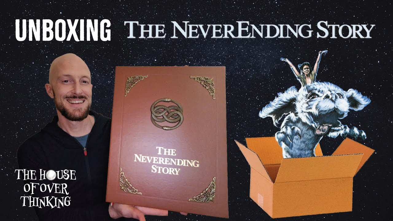 Unboxing THE NEVERENDING STORY 40th Anniversary 4K UHD + Blu-ray, replica storybook, and memorabilia