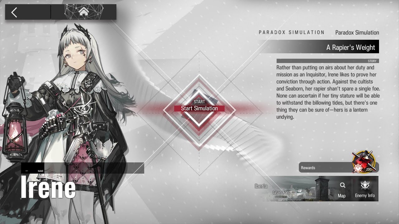 Arknights Paradox Simulation Irene Guide