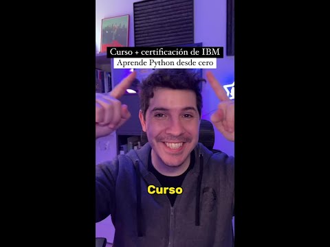 Curso + Certificación de Python de IBM sin coste. De Programación General hasta Machine Learning o