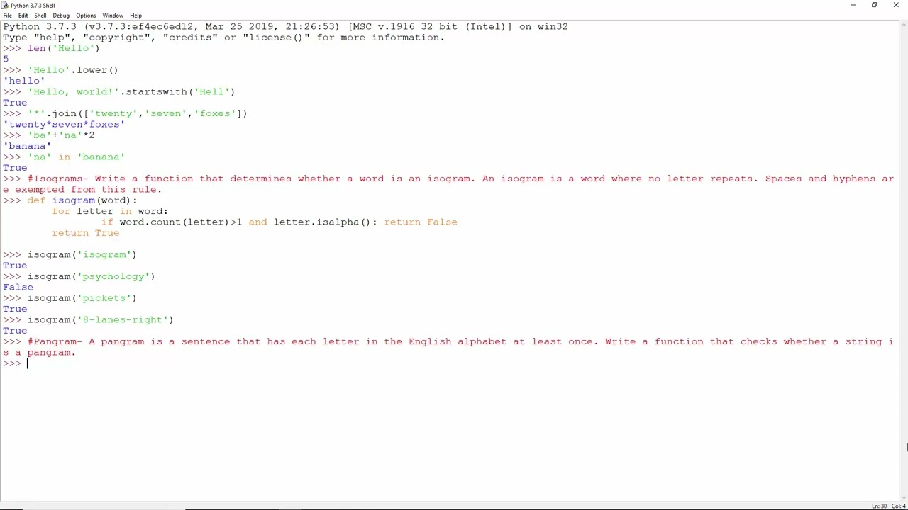 Python String Functions & Operations Practical