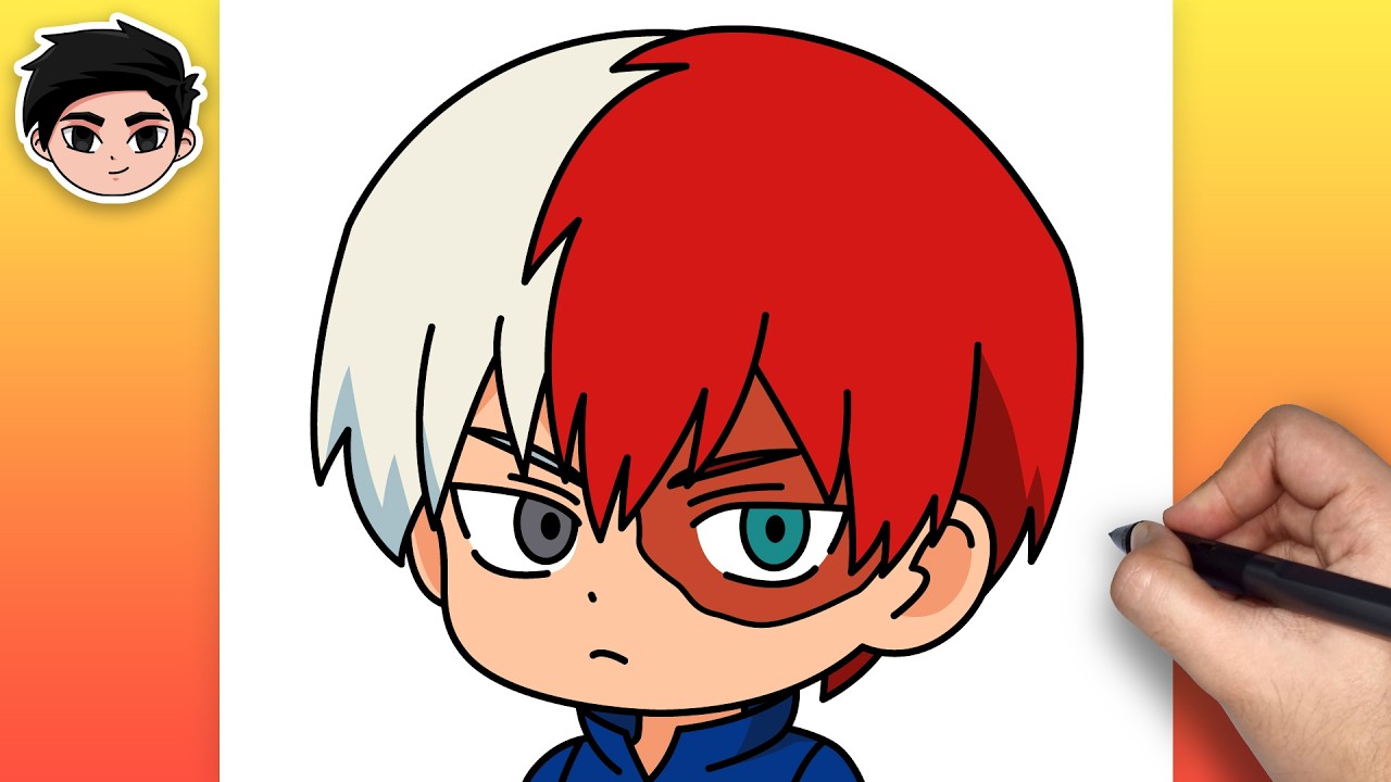 How To Draw TODOROKI Chibi | My Hero Academia - Easy Step By Step For Beginners