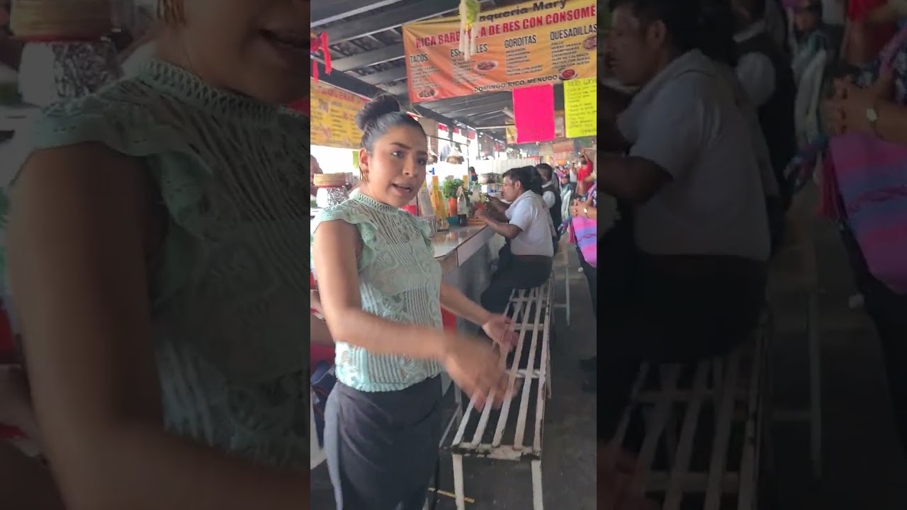 Visiting the taco stands in front of the bus station in the city of Iguala, Guerrero.