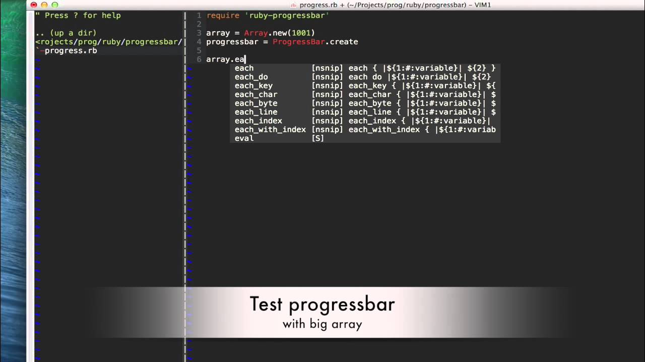 Progress Bar for Ruby