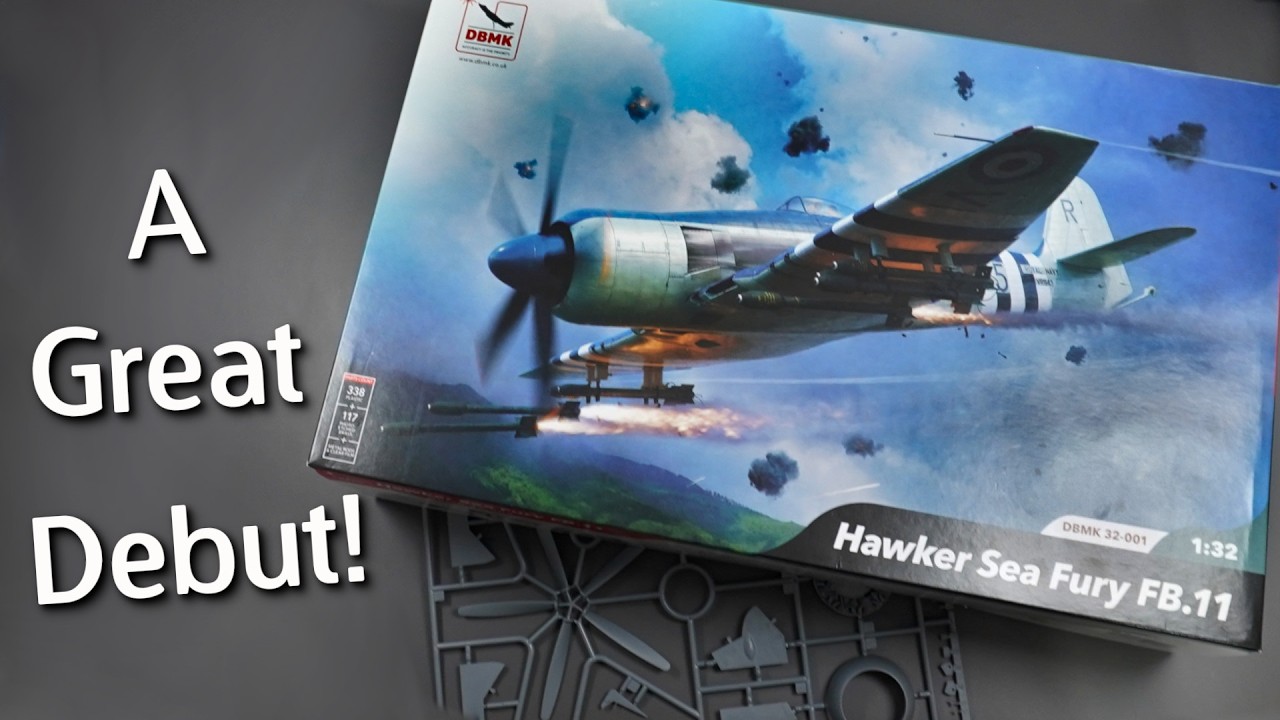 An Awesome First Release?! A Superkit in 1/32 Scale - DBMK Hawker Sea Fury FB.11 - Unboxing Review