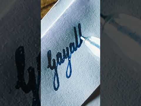 Cursive calligraphy Gayathri name || #calligraphy #handwriting #shorts