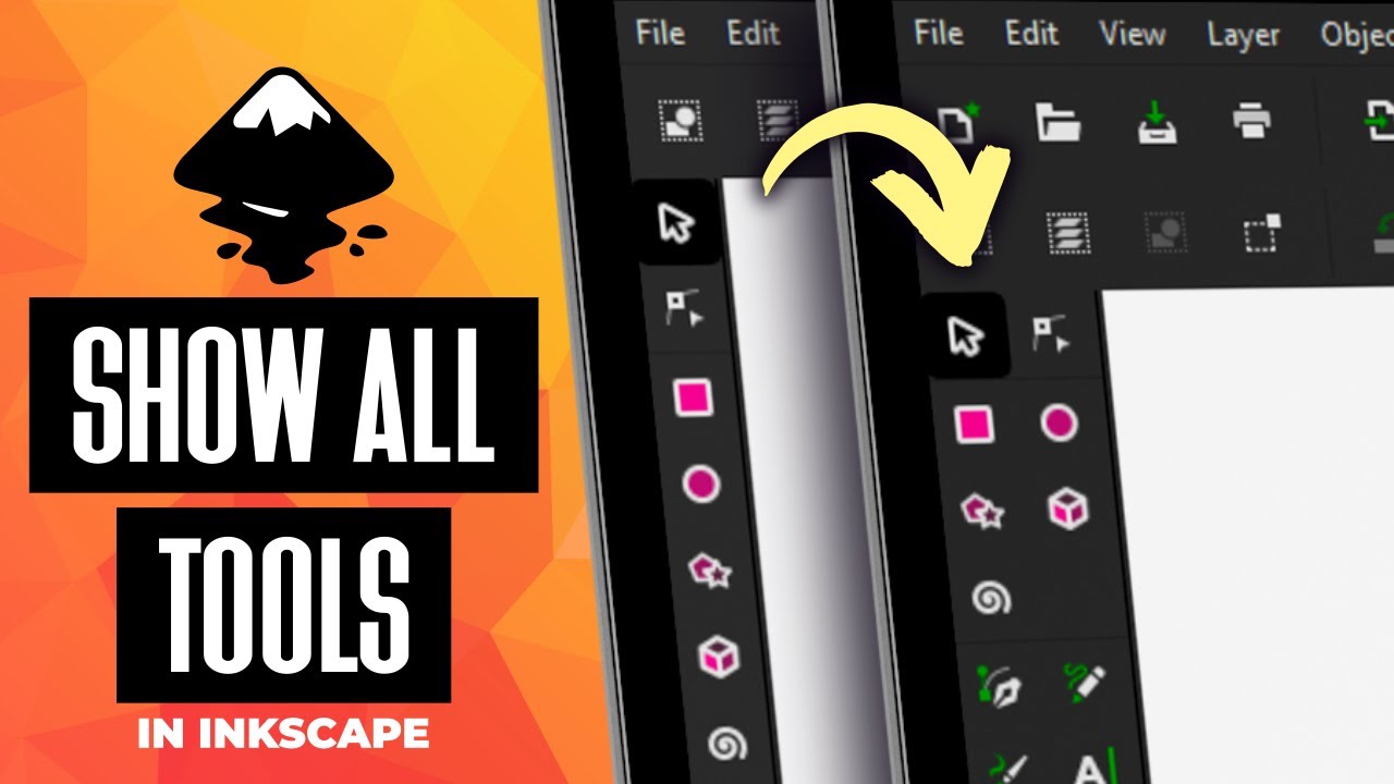 How To Show All Tools In Inkscape