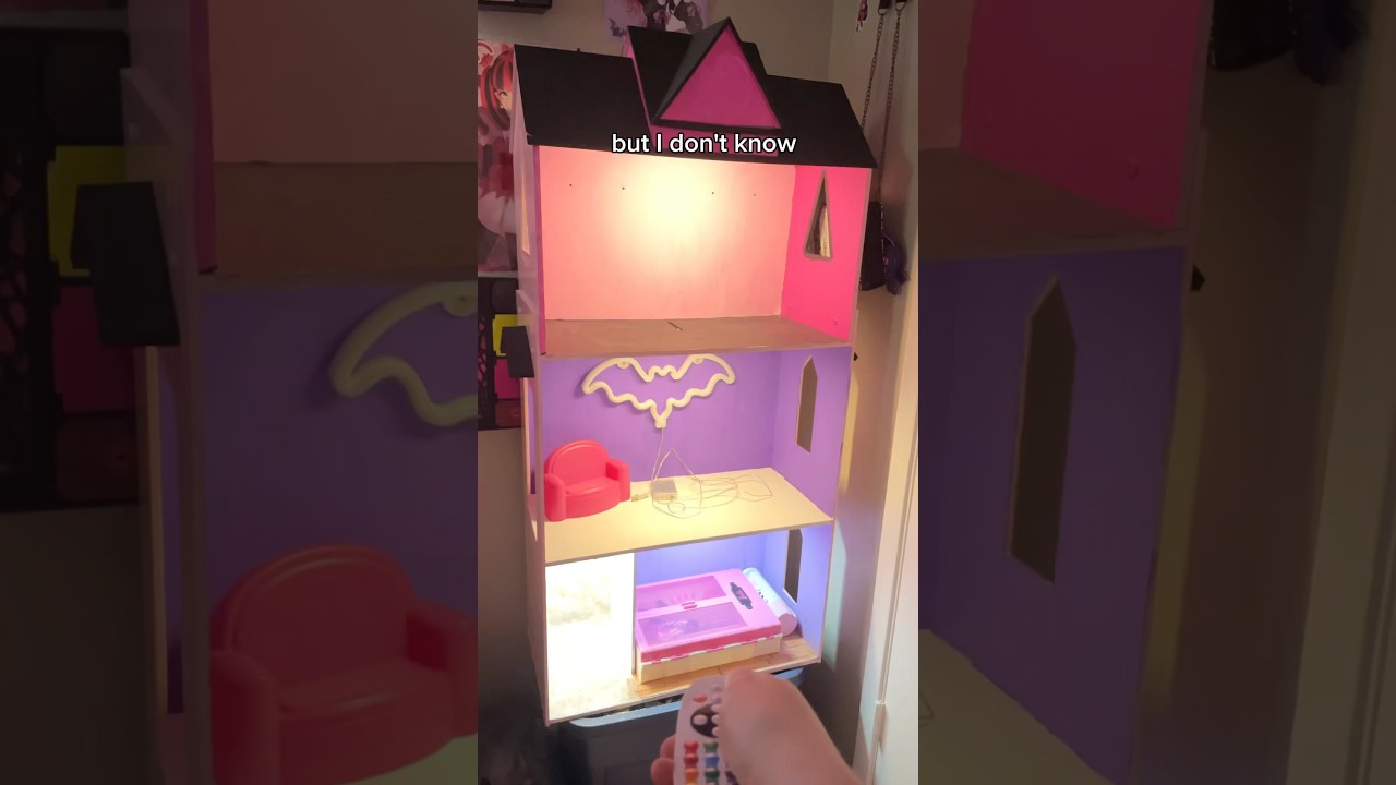 ¡Estoy haciendo una casa de muñecas Draculura personalizada! #monsterhigh #casademuñecas #autismo...