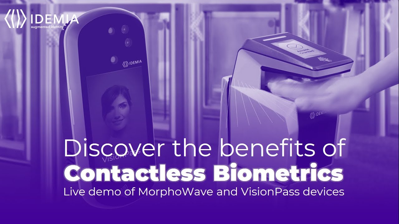 MorphoWave and VisionPass biometric devices live demo including test with health masks