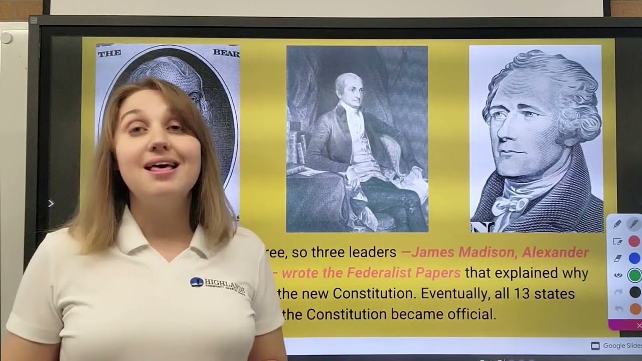 In the Classroom - Creating a New Government and the Constitution