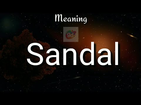 Sandal Meaning with Pronunciation//Googul Dictionary//