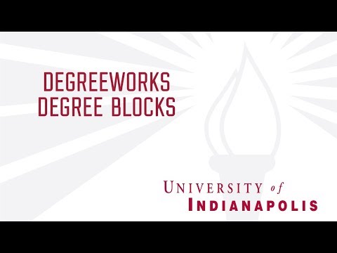 DegreeWorks: Degree Blocks