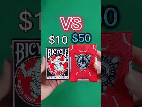 $10 playing cards VS $50 playing cards!