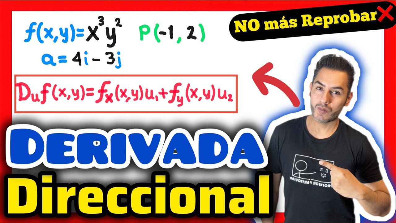 ✅DIRECTIONAL DERIVATIVES and GRADIENT [𝘼𝙥𝙧𝙚𝙣𝙙𝙚 𝙚𝙣 4 𝙋𝙖𝙨𝙤𝙨 😎​🫵​💯​] Multivariate Calculus