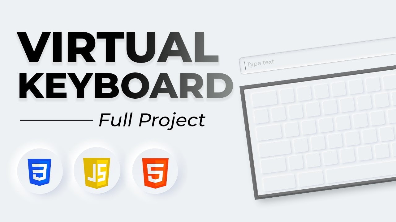 Create a Virtual Keyboard using HTML, CSS and JavaScript | JavaScript Tutorial - Frontend Project