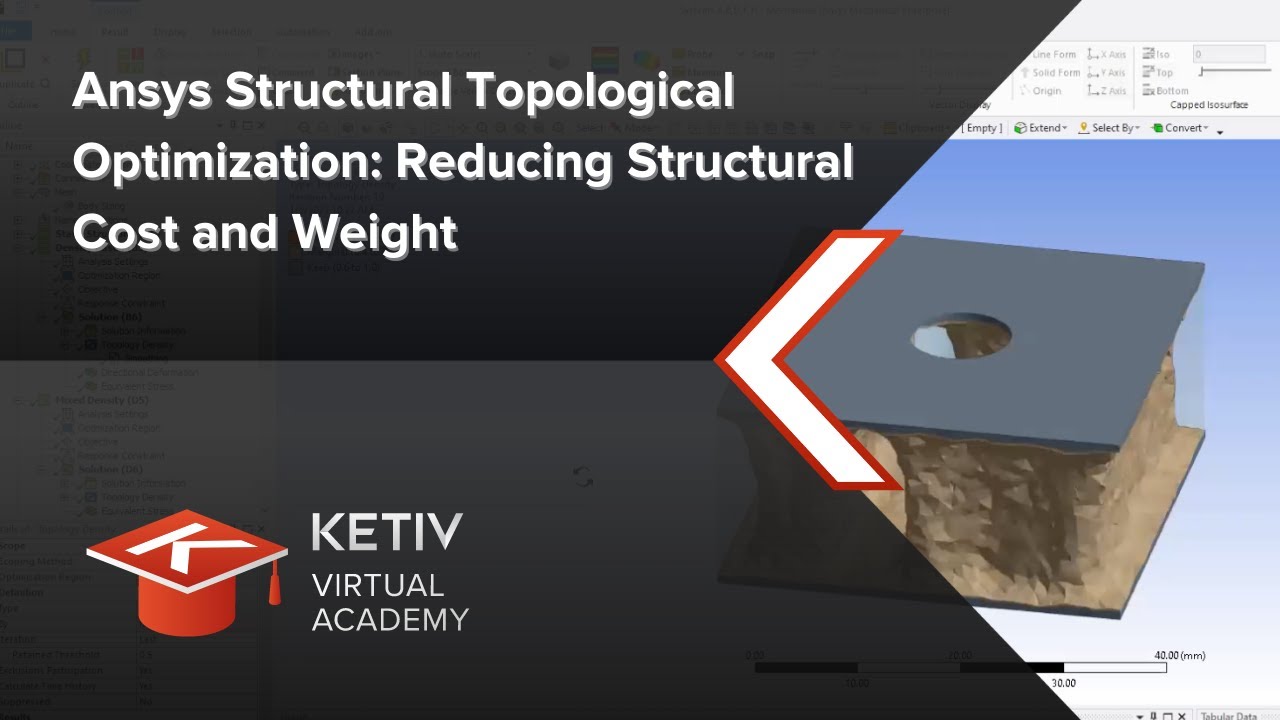 Ansys Structural Topological Optimization: Reducing Structural Cost and Weight KETIV Virtual Academy