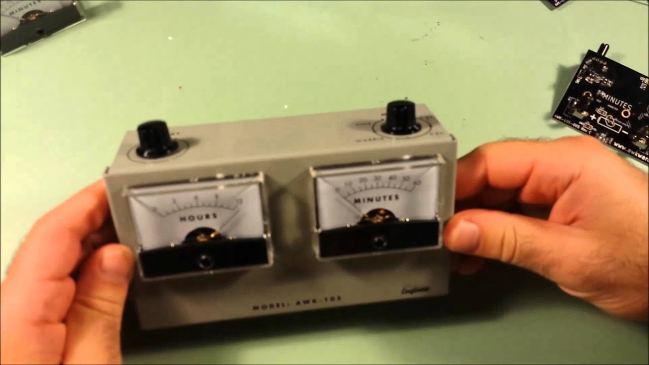 Analog Voltmeter Clock Instructions