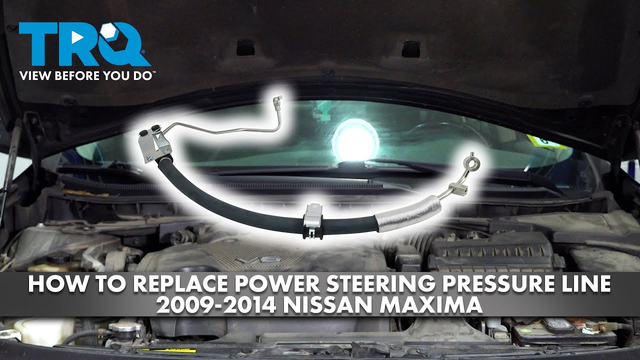 How to Replace Power Steering Pressure Line 2009-2014 Nissan Maxima