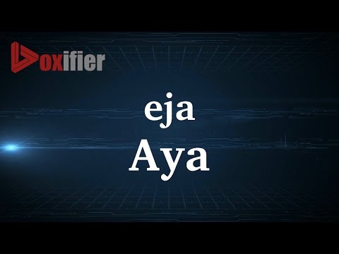 How to Pronunce Aya in French - Voxifier.com