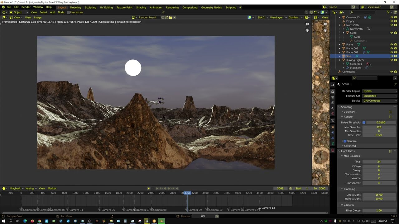 First Time Using Dynamic Sky Addon In Blender