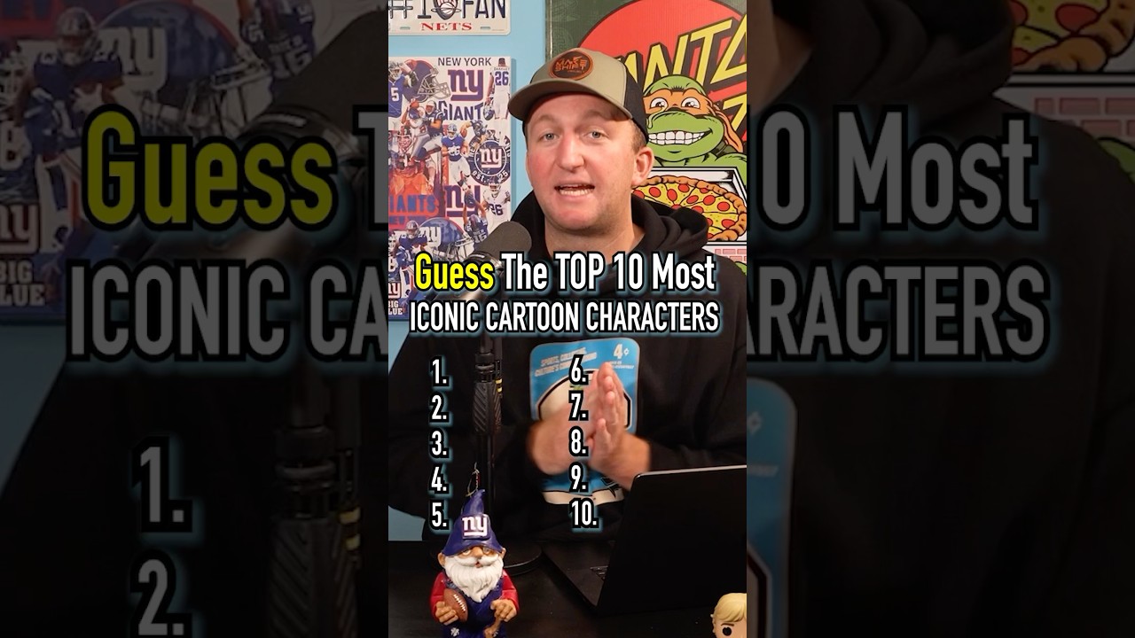 Guess The Top 10 Most Iconic Cartoon Characters! #shorts #top10 #cartoon #character #top10