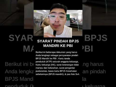 Cara pindah BPJS Mandiri ke BPJS gratis (PBI)
