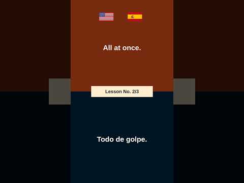 "All " Learn easy Spanish for Beginners: A Simple english sentences to Get You Started