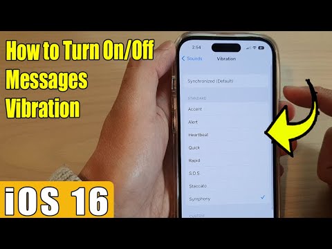 iOS 16: How to Turn On/Off Messages Vibration