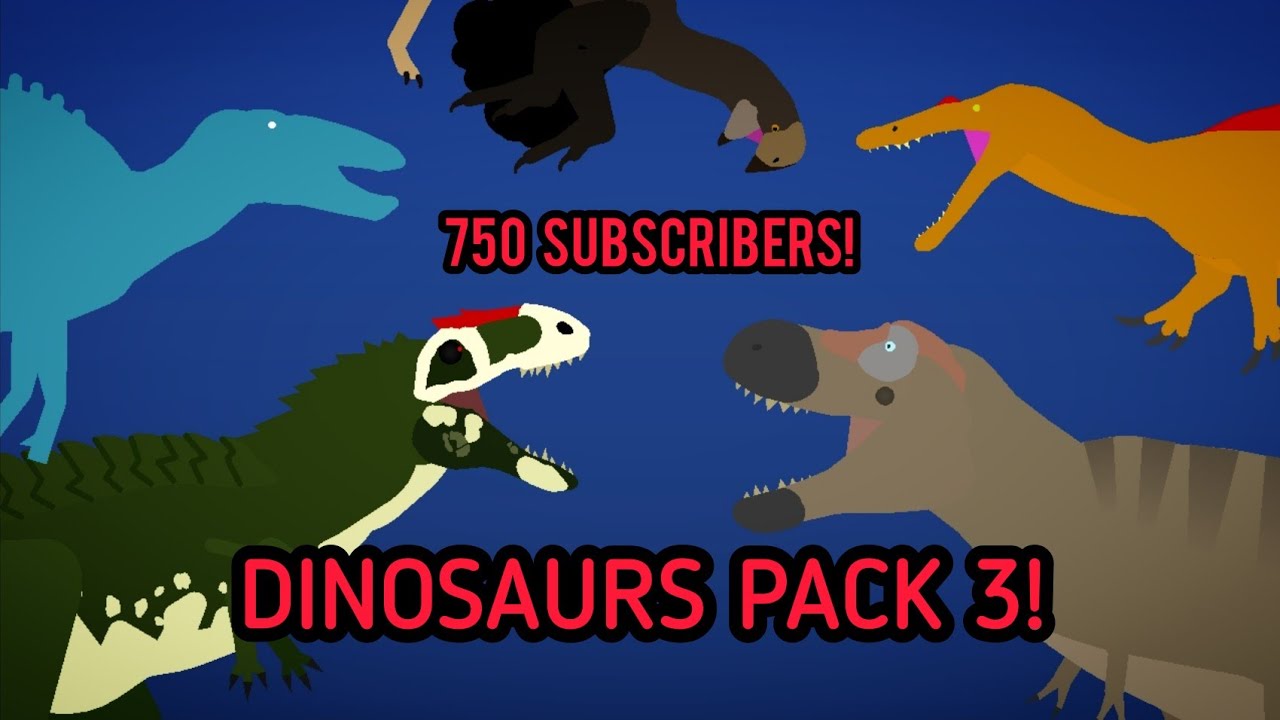 750 Subscribers! Dinosaur Pack 3! (Stick Nodes)