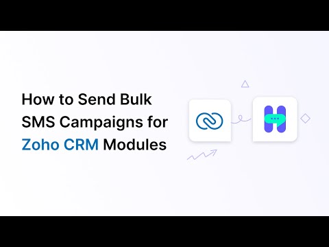 Send SMS from Zoho CRM: Single and Bulk Messaging #sms #crm #smsforcrm