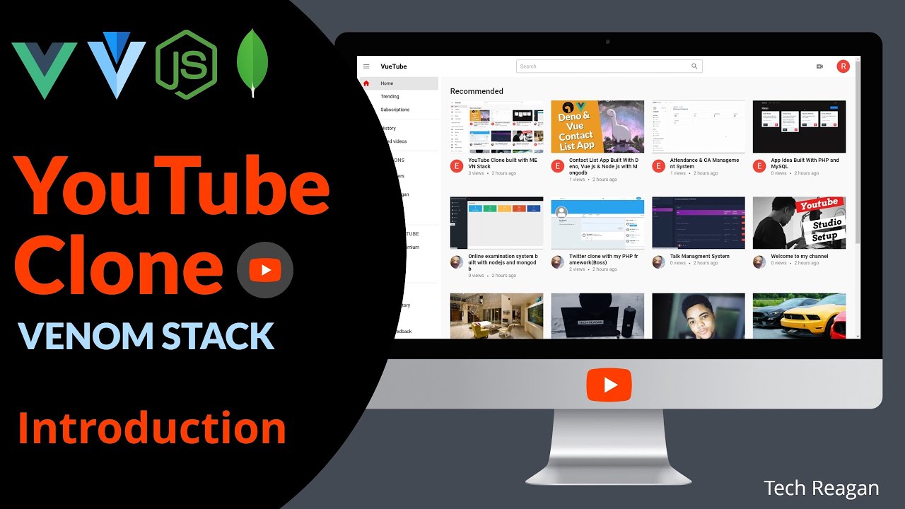 [1] Build A YouTube Clone With Node js, MongoDB, Vue js & Vuetify js MEVN - Introduction
