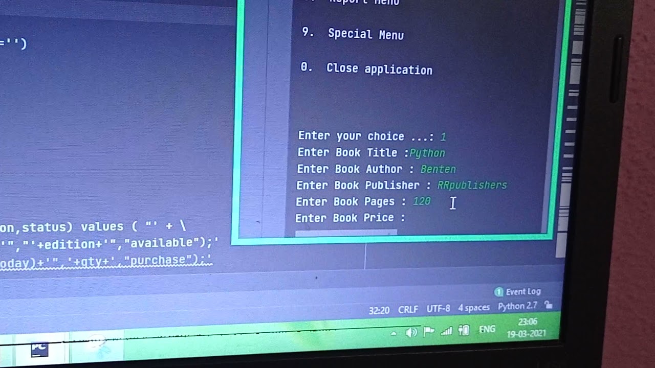 Python Library Management System