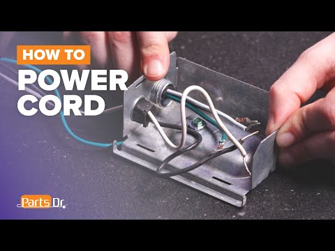How to install a power cord on a Whirlpool Dishwasher part # 4317824