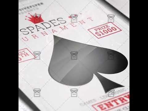 Spades Tournament - Community A5 Flyer Template