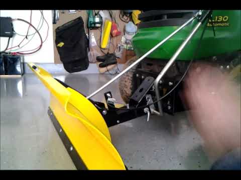 INSTALLING JOHN DEERE SNOW BLADE IN 2019