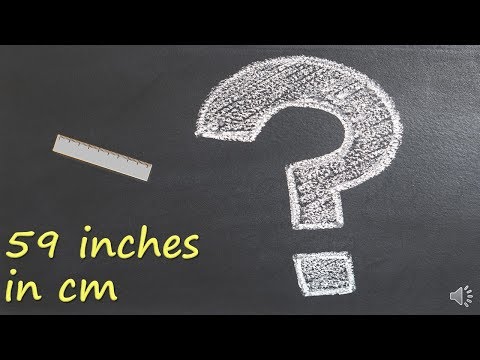 59 inches in cm?