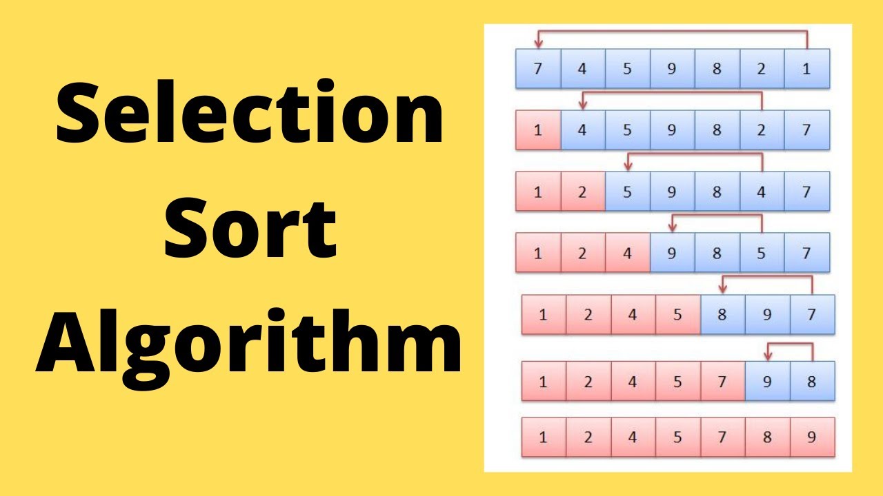 Selection Sort algorithm theory working and python program