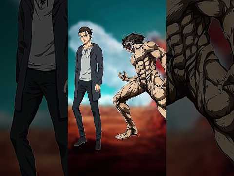 Attack on Titan Character Titan Forms 😲 #anime #shorts