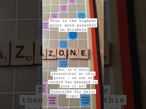 This is the highest point word possible in Scrabble