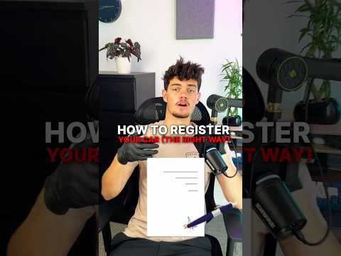 How to properly register your car #car #registration #cars