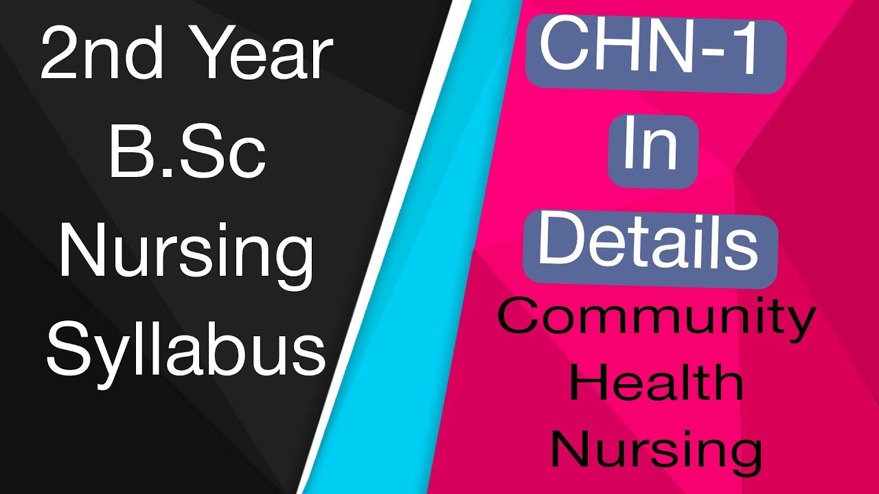 Community Health Nursing CHN BSc Nursing 2nd Year Full Details Syllabus