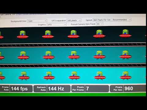 Dell S2719DGF 1440p 144hz Pixel Response Time Fast UFO Test Filmed With 960 FPS