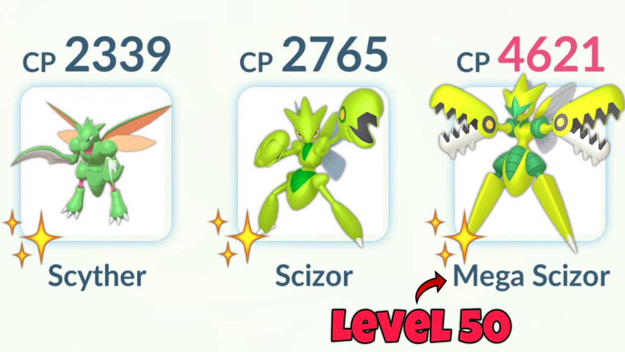 LeveL 50 *SHUNDO* MEGA SCIZOR Evolution Line in Pokemon GO.