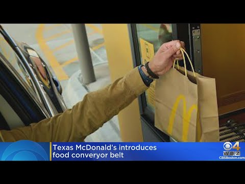 McDonald's testing out food conveyor belt