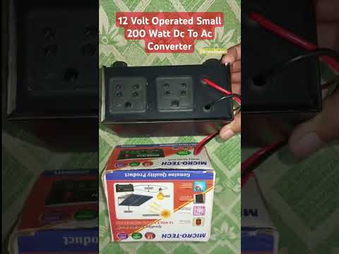 12 Volt Operated Small 200 Watt Dc To Ac Converter @B.techRaghav