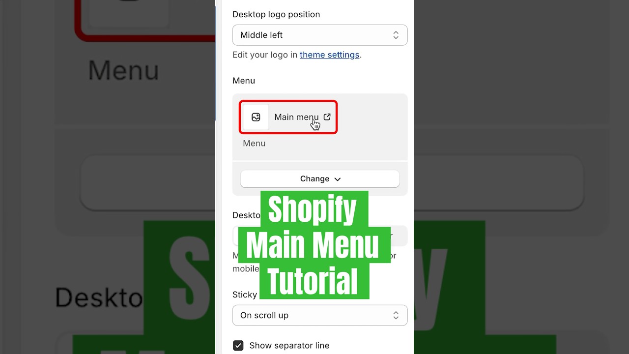 How to reorganize your Shopify Menu like a pro
